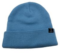 China 50% RPET 50% Acrylic Recycled Polyester Winter Beanie Ribbed Skull Cuff Knitted Hat Custom Logo for sale