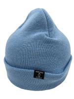 China 50% RPET 50% Acrylic Recycled Polyester Winter Beanie Ribbed Skull Cuff Knitted Hat Custom Logo for sale