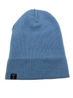 China 50% RPET 50% Acrylic Recycled Polyester Winter Beanie Ribbed Skull Cuff Knitted Hat Custom Logo for sale