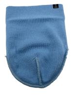 China 50% RPET 50% Acrylic Recycled Polyester Winter Beanie Ribbed Skull Cuff Knitted Hat Custom Logo for sale
