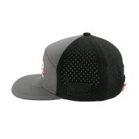China Adults Custom 6 Panel Rubber PVC Logo Waterproof Laser Cut Drilled Hole Perforated Hat for sale