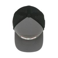 China Adults Custom 6 Panel Rubber PVC Logo Waterproof Laser Cut Drilled Hole Perforated Hat for sale