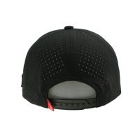 China Adults Custom 6 Panel Rubber PVC Logo Waterproof Laser Cut Drilled Hole Perforated Hat for sale