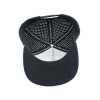 China 100% Polyester Laser Cut Hole Perforated Golf Hat With Breathable Waterproof Design for sale