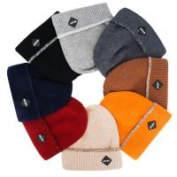 China Custom Knitted Beanie Hat 100% Acrylic Warm Winter Thick Fleece Women Girls for sale