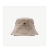 China Custom Embroidered Corduroy Fisherman Bucket Hat 100% RPET for Leisure Wear for sale