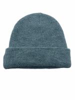 China Custom RPET Recycled Polyester Waffle Knitted Beanie Hat for Sustainable Fashion 100% Eco Friendly for sale