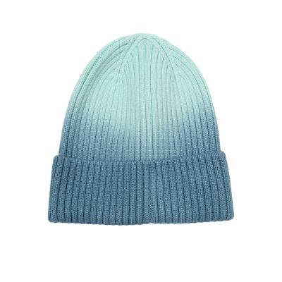 China Custom Tie-Dye Winter Warm Knitted Hat Skull Beanie 100% Acrylic RPET for Men Women for sale
