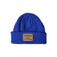 China Custom Beanie Knitted Hat Eco Friendly RPET Acrylic Wool Unisex Cuffed Ribbed Skull Cap 50% RPET 50% Acrylic for sale