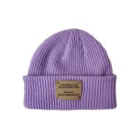 China Custom Beanie Knitted Hat Eco Friendly RPET Acrylic Wool Unisex Cuffed Ribbed Skull Cap 50% RPET 50% Acrylic for sale