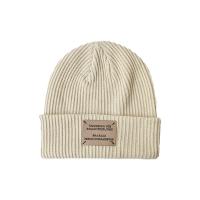 China Custom Beanie Knitted Hat Eco Friendly RPET Acrylic Wool Unisex Cuffed Ribbed Skull Cap 50% RPET 50% Acrylic for sale