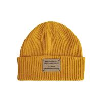 China Custom Beanie Knitted Hat Eco Friendly RPET Acrylic Wool Unisex Cuffed Ribbed Skull Cap 50% RPET 50% Acrylic for sale