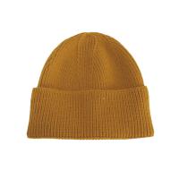 China Sustainable Recycled Polyester RPET Acrylic Wool Material Beanie Custom Knitted Hat for sale
