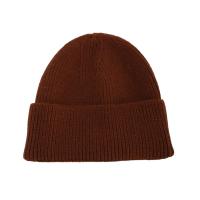 China Sustainable Recycled Polyester RPET Acrylic Wool Material Beanie Custom Knitted Hat for sale