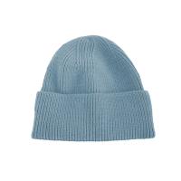 China Sustainable Recycled Polyester RPET Acrylic Wool Material Beanie Custom Knitted Hat for sale