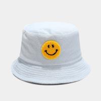 China Custom Embroidered Bucket Hat Organic Cotton Bamboo 230GSM Fisherman Hat with Logo Badge for sale