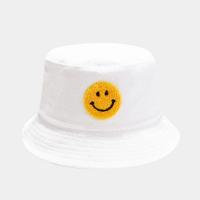 China Custom Embroidered Bucket Hat Organic Cotton Bamboo 230GSM Fisherman Hat with Logo Badge for sale