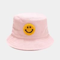 China Custom Embroidered Bucket Hat Organic Cotton Bamboo 230GSM Fisherman Hat with Logo Badge for sale