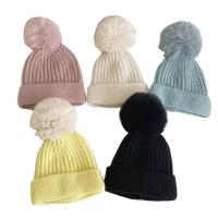 China Custom Color Knitted Beanie for Girls Eco-Friendly RPET Acrylic Cashmere Winter Hat for sale