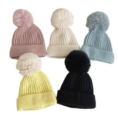 China Custom Color Knitted Beanie for Girls Eco-Friendly RPET Acrylic Cashmere Winter Hat for sale