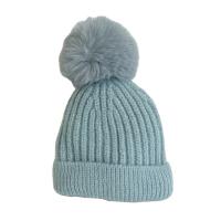 China Custom Color Knitted Beanie for Girls Eco-Friendly RPET Acrylic Cashmere Winter Hat for sale
