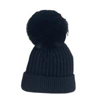 China Custom Color Knitted Beanie for Girls Eco-Friendly RPET Acrylic Cashmere Winter Hat for sale