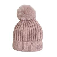 China Custom Color Knitted Beanie for Girls Eco-Friendly RPET Acrylic Cashmere Winter Hat for sale