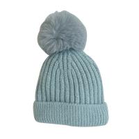 China Custom Color Knitted Beanie for Girls Eco-Friendly RPET Acrylic Cashmere Winter Hat for sale