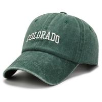 China Washed Cotton Distressed Embroidered 6 Panel Unstructured Curved Brim Vintage Dad Hats for sale