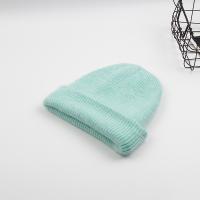 China Custom Knitted Beanie Winter Slouchy Hat 30% Angora Rabbit Fur Cashmere Wool for Women for sale