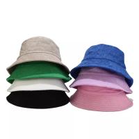 China Custom Logo Organic Cotton Fisherman Bucket Hat 230GSM Terry Towel Unisex for sale