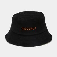 China Custom Embroidered RPET Bucket Hat 100% Recycled Polyester Corduroy Eco Friendly for sale