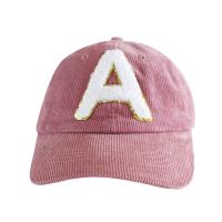 China Custom 3D Chenille Embroidered Patch Corduroy Baseball Cap for Women Eco Friendly for sale