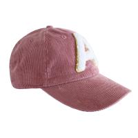 China Custom 3D Chenille Embroidered Patch Corduroy Baseball Cap for Women Eco Friendly for sale