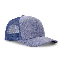 China Polyester Linen-Like 6 Panel Baseball Caps Vintage Trucker Dad Hats 2XL Custom Logo for sale
