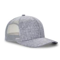 China Polyester Linen-Like 6 Panel Baseball Caps Vintage Trucker Dad Hats 2XL Custom Logo for sale