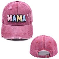 China Embroidered Distressed Vintage Washed Cotton Denim Custom Terry Dad Hat Baseball Caps for sale