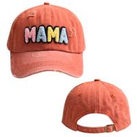 China Embroidered Distressed Vintage Washed Cotton Denim Custom Terry Dad Hat Baseball Caps for sale