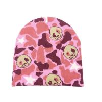 China Unisex Eco Friendly Custom All Over Print Color Blocking Jacquard Cuffless Beanie for sale