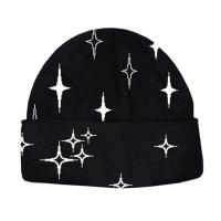 China Unisex Eco Friendly Custom All Over Print Color Blocking Jacquard Cuffless Beanie for sale
