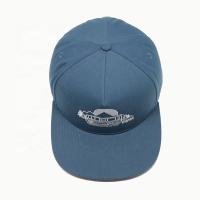 China Custom Design Sustainable Recycled Ocean Plastic RPET Canvas Snapback Baseball Hats for sale