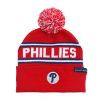 China Custom Knitted Acrylic Pom Pom Beanie Hats for Soccer Football Team Winter Warm Jacquard Embroidery Logo for sale