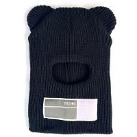 China Customized Winter Essential Eco-Friendly Bear Ears Balaclava Beanie With One Hole for sale