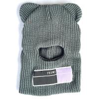 China Customized Winter Essential Eco-Friendly Bear Ears Balaclava Beanie With One Hole for sale
