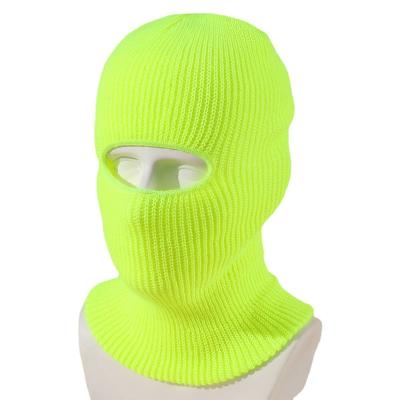China Custom Recycled Acrylic Knitted Balaclava Winter Ski Beanie Hat Full Face Mask 100% RPET for sale