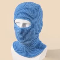 China Custom Recycled Acrylic Knitted Balaclava Winter Ski Beanie Hat Full Face Mask 100% RPET for sale