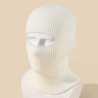 China Custom Recycled Acrylic Knitted Balaclava Winter Ski Beanie Hat Full Face Mask 100% RPET for sale