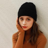 China Wholesale Eco Friendly Cashmere Wool Beanie for Women Girls Autumn Winter Knitted Hat Custom Size for sale