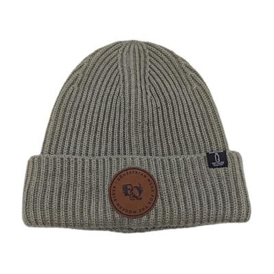 China Custom Sustainable RPET Yarn Beanie Made from Recycled Plastic Water Bottles 100% RPET for sale