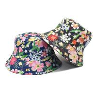 China Custom Full Sublimation Printed Fisherman Bucket Hat 100% Cotton or Recycled Cotton for sale
